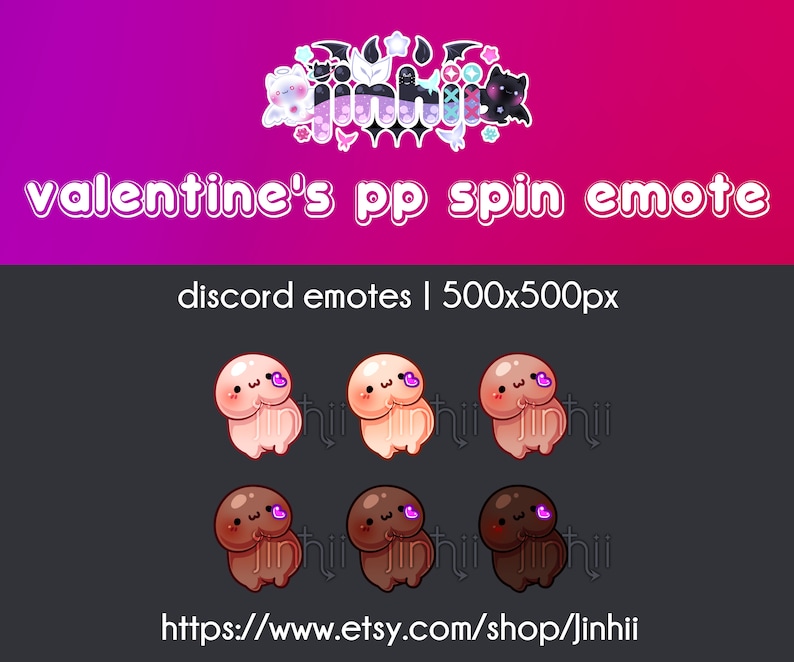 Valentine's PP Spin Emote (animated) - Etsy