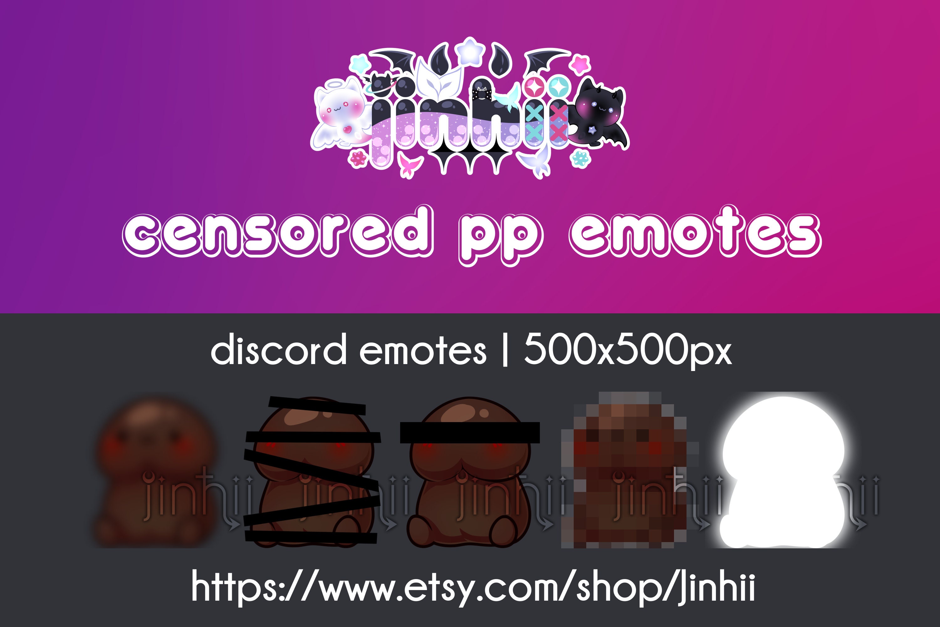 Censored PP Emote Set - Etsy