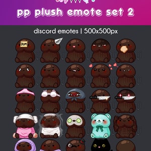 PP Plush Emote Set 2 - Etsy