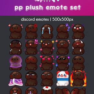 PP Plush Emote Set - Etsy