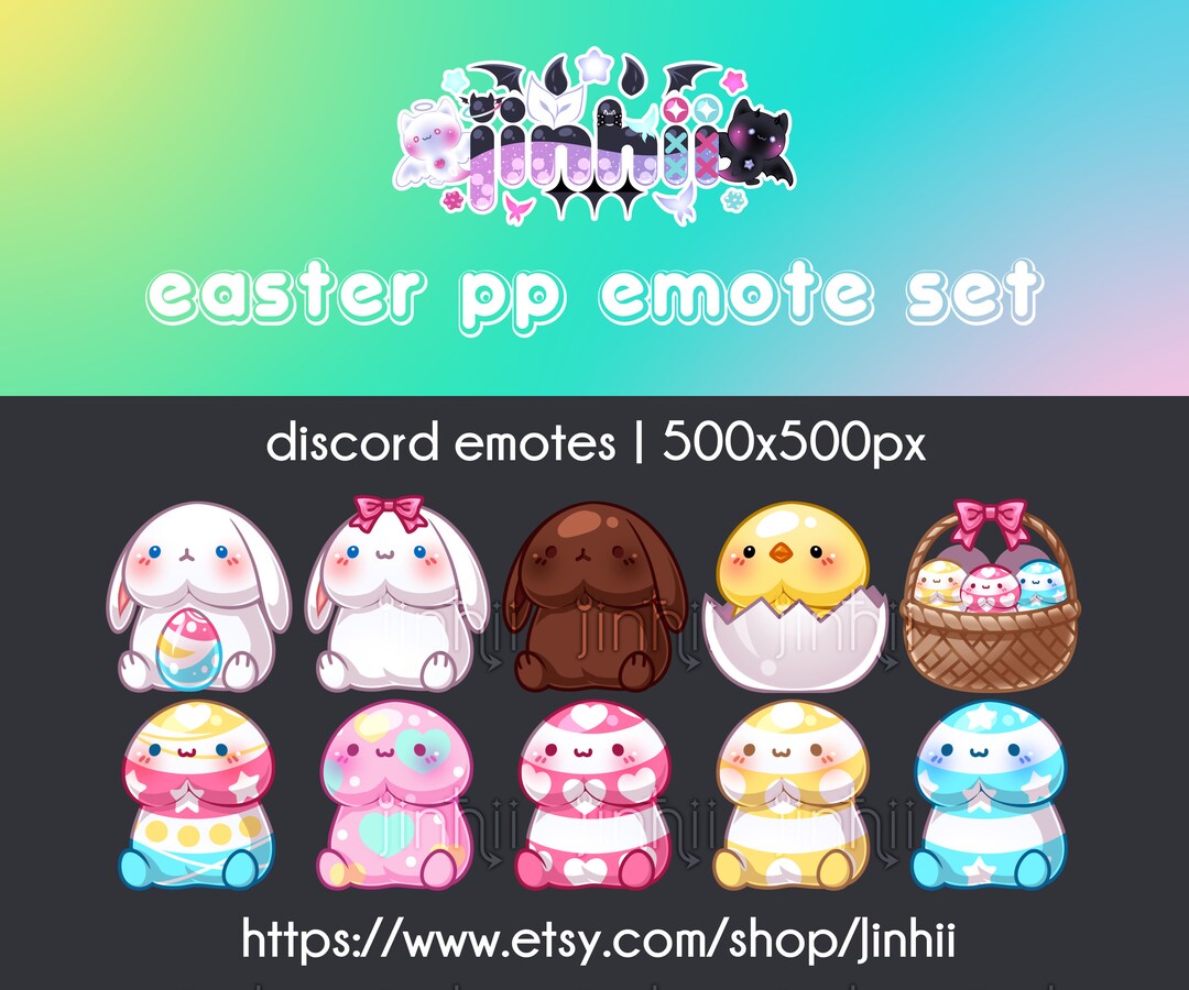 Easter PP Plush Emote Set - Etsy