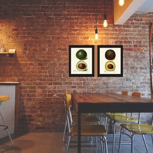 Avocado Wall Art Print Botanical Set of 2 Beautiful Vintage Fruit ...