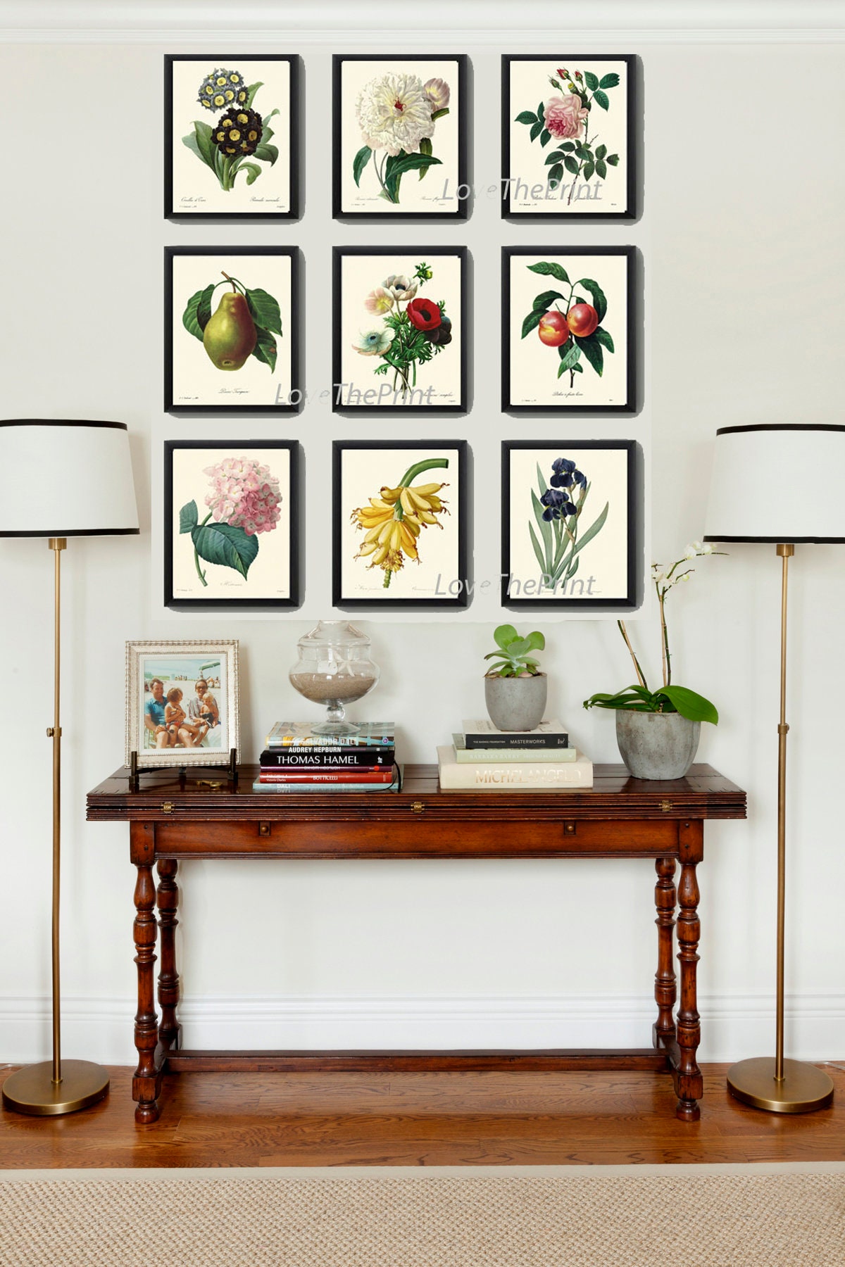 Botanical Prints Wall Art Set of 9 Beautiful Antique Vintage - Etsy