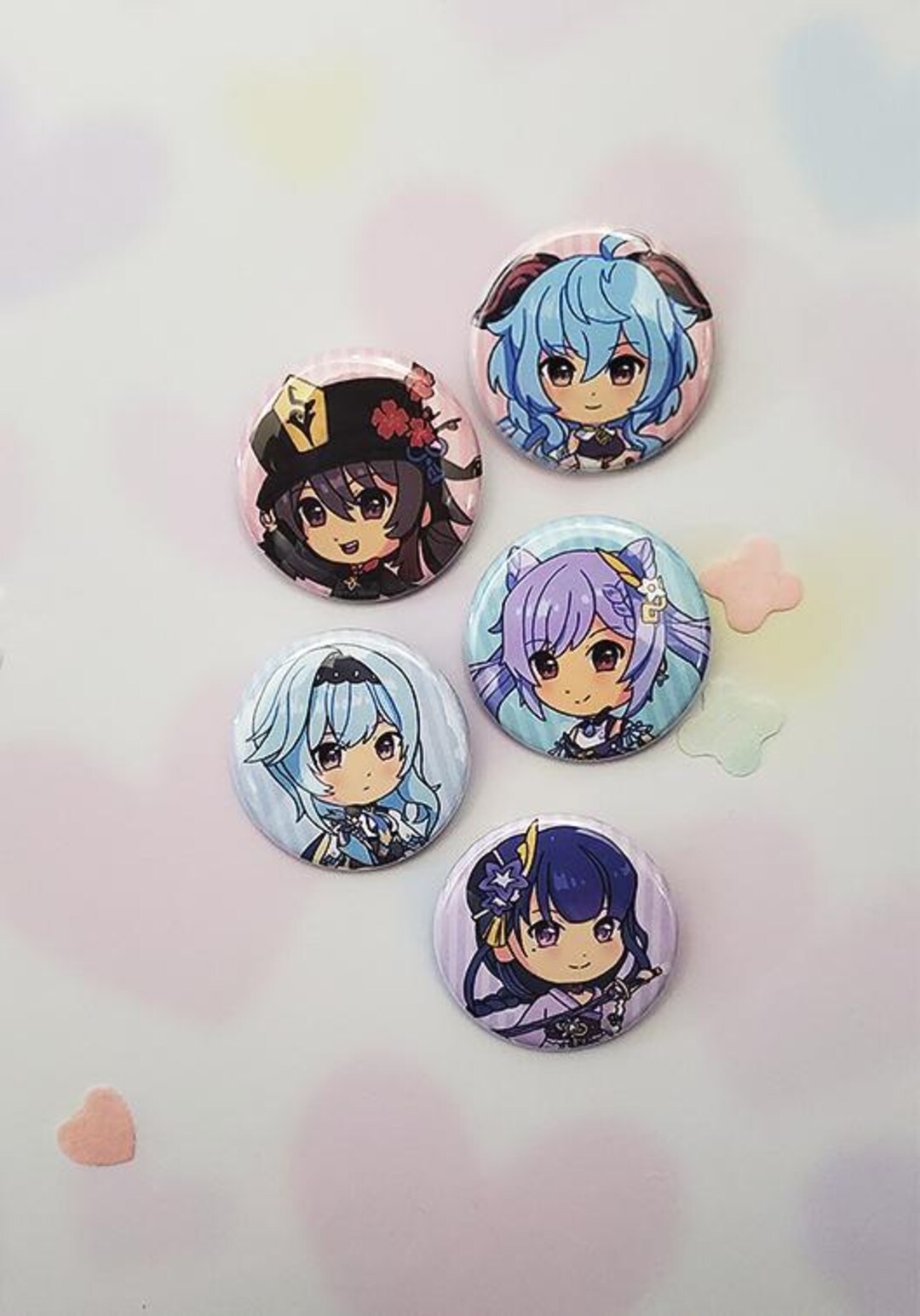 Waifu Impact - Cute Pin Back Buttons - Etsy