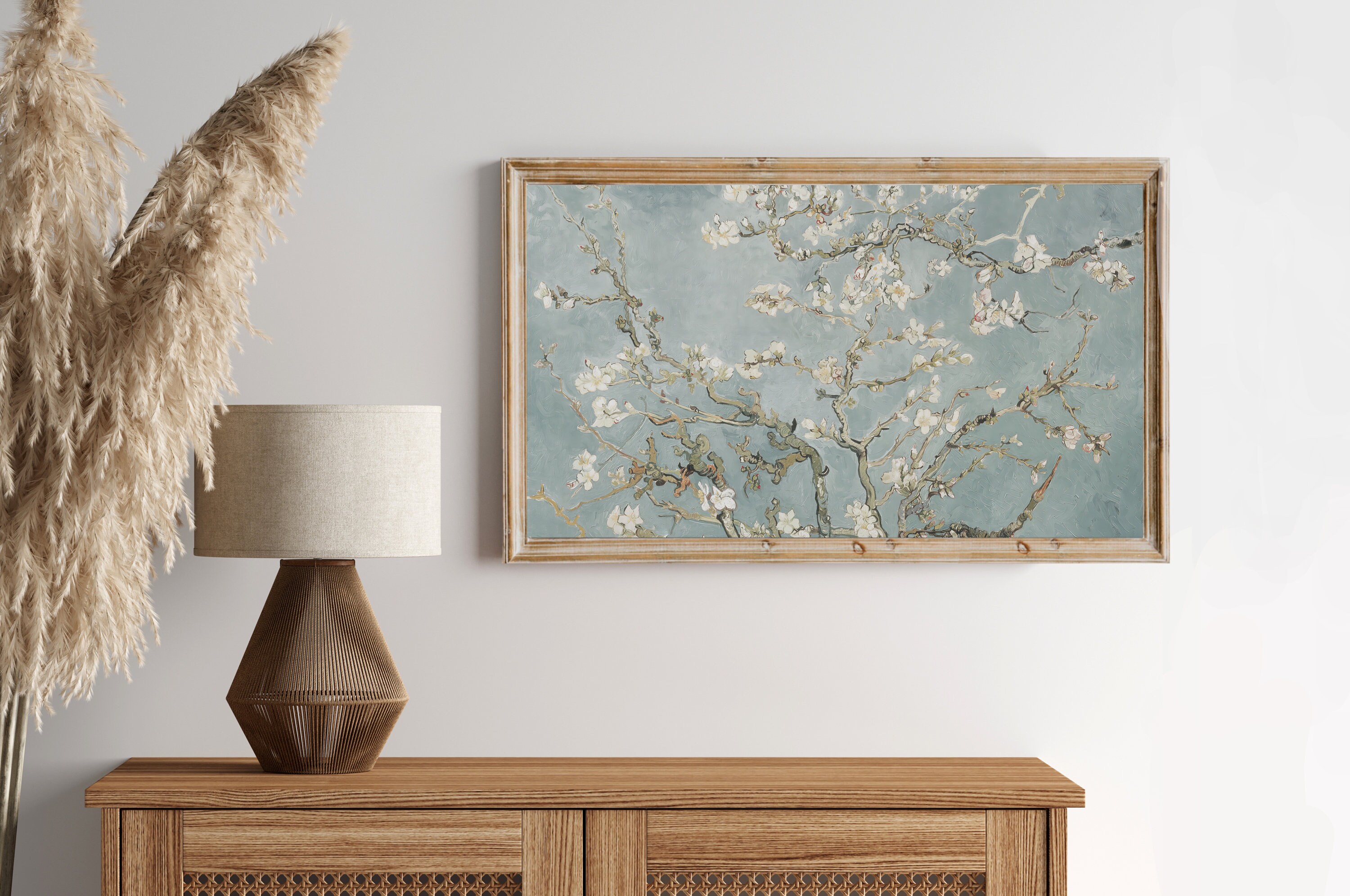 Vintage TV Frame Samsung Art TV Green Blue Tones TV Frame - Etsy