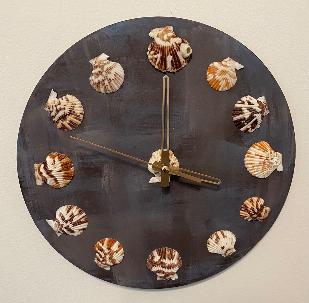 Beautiful Indian Scallop Shell Clock - Etsy