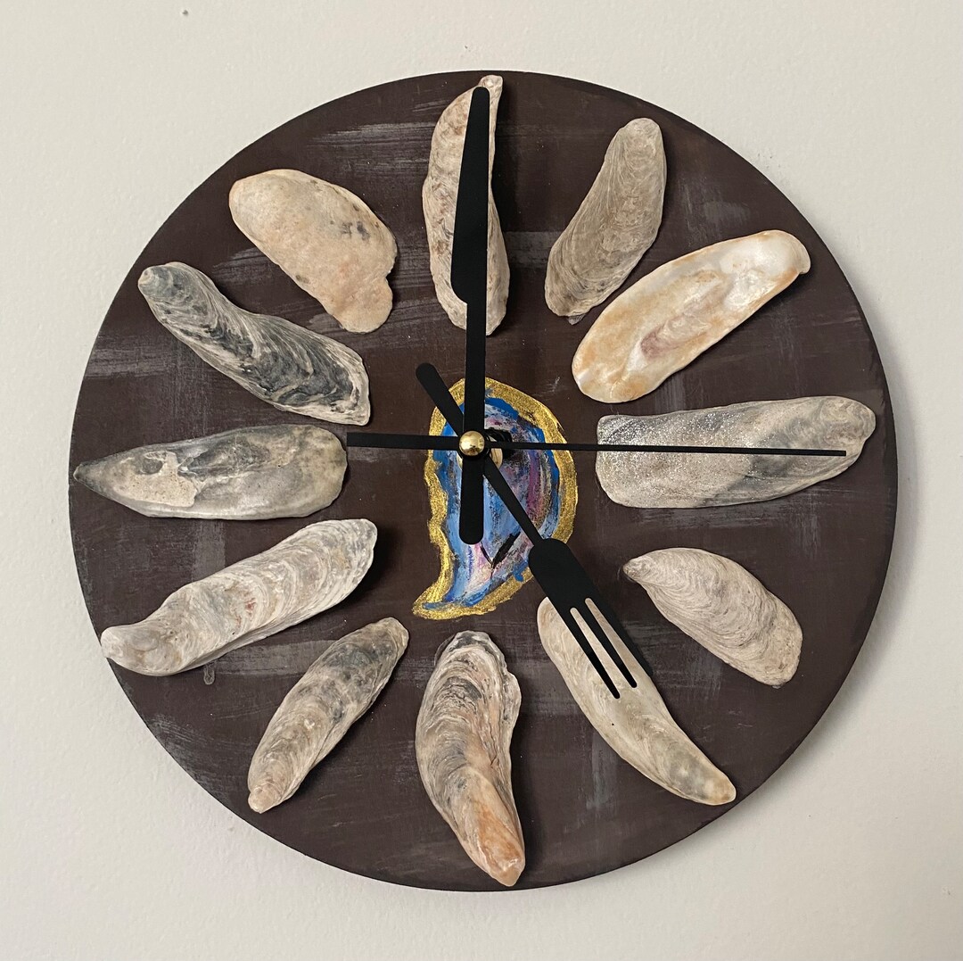 Beautiful Real Oyster Shell Clock for Wall - Etsy
