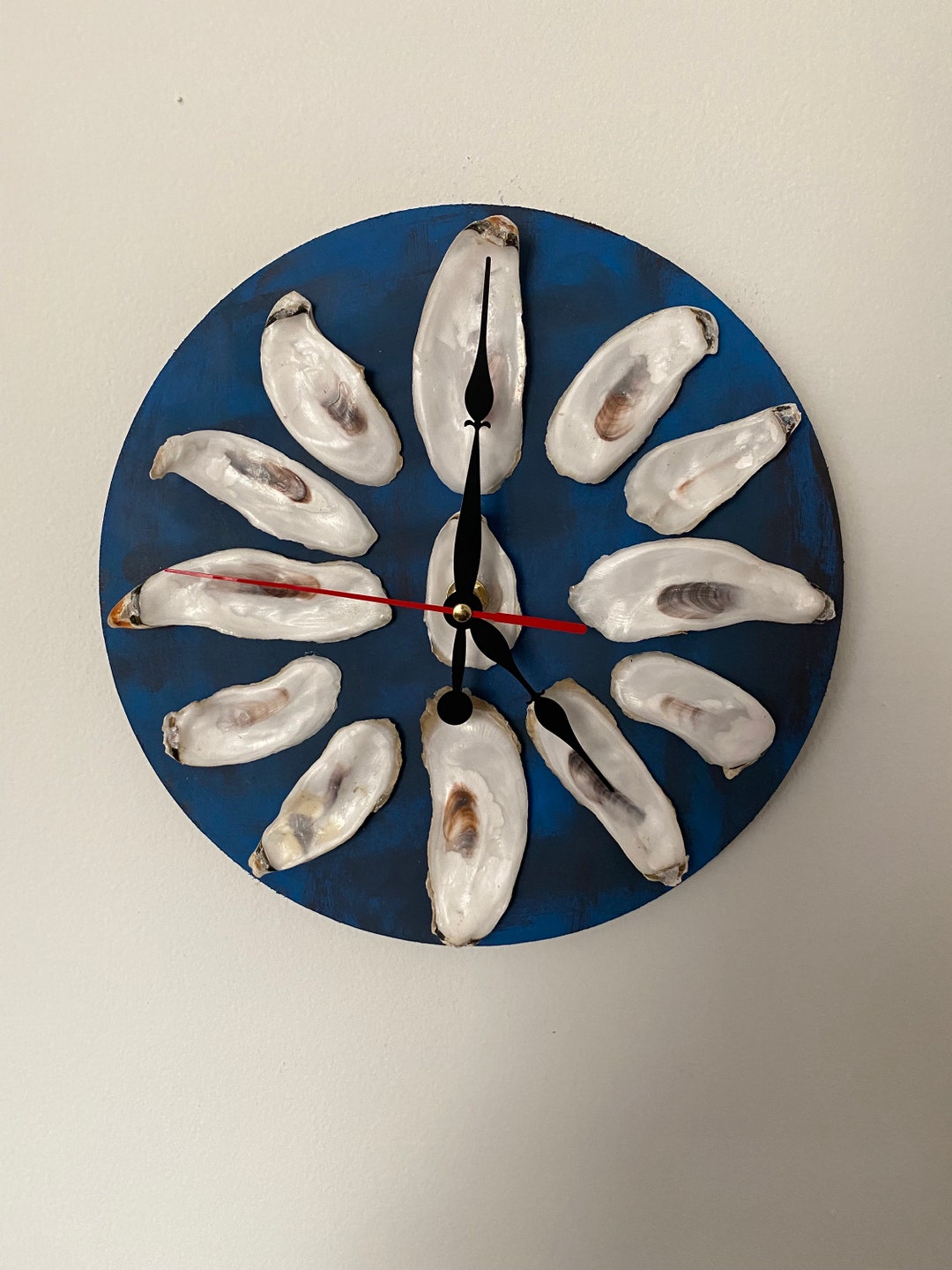 Beautiful Real Oyster Shell Clock for Wall - Etsy