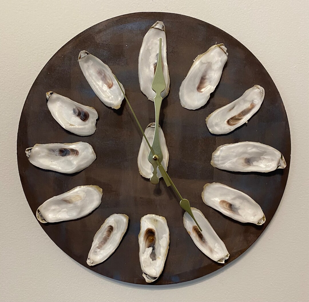 Beautiful Real Oyster Shell Clock for Wall - Etsy