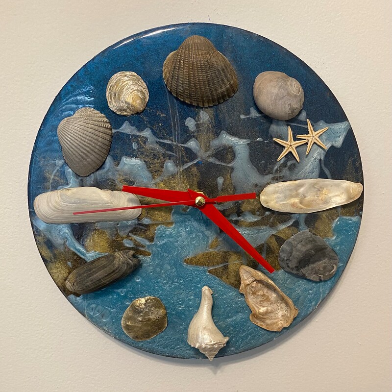 Seashell Clock - Etsy