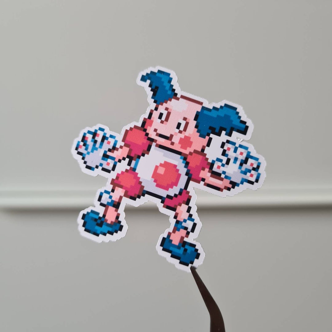 Mr. Mime Sticker, Pokemon Sticker, Pokemon, Mr. Mime, Nintendo, Vinyl ...