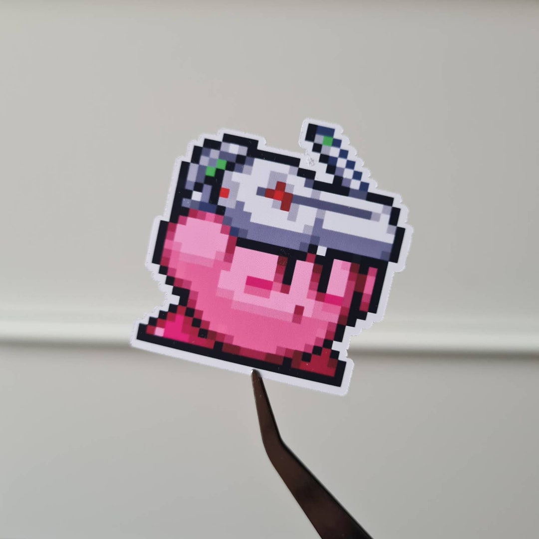 Kirby Sticker, Waterproof Sticker, Vinyl Sticker, Small Sticker, Cute ...