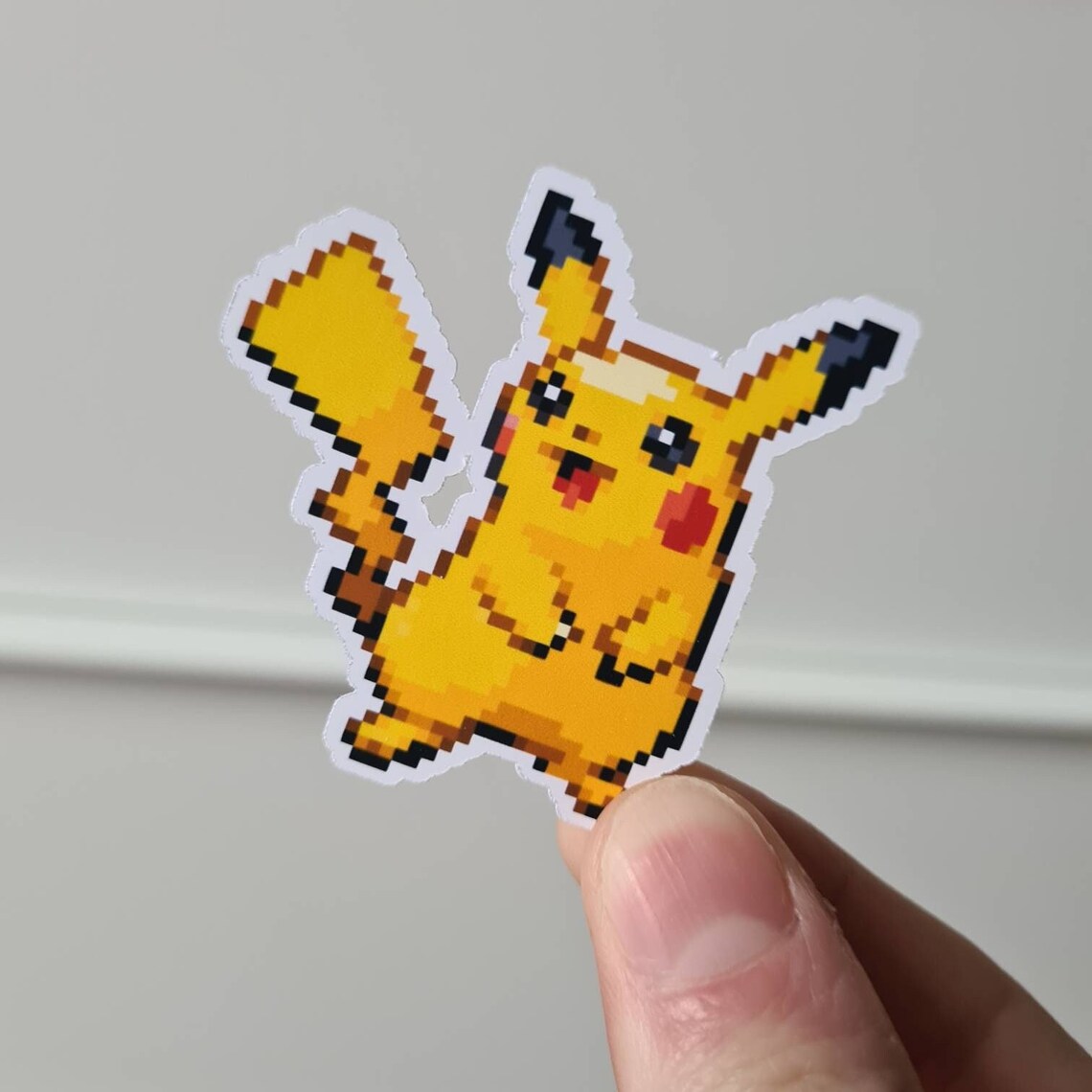 Pikachu Sticker Waterproof Sticker Vinyl Sticker Pokemon - Etsy