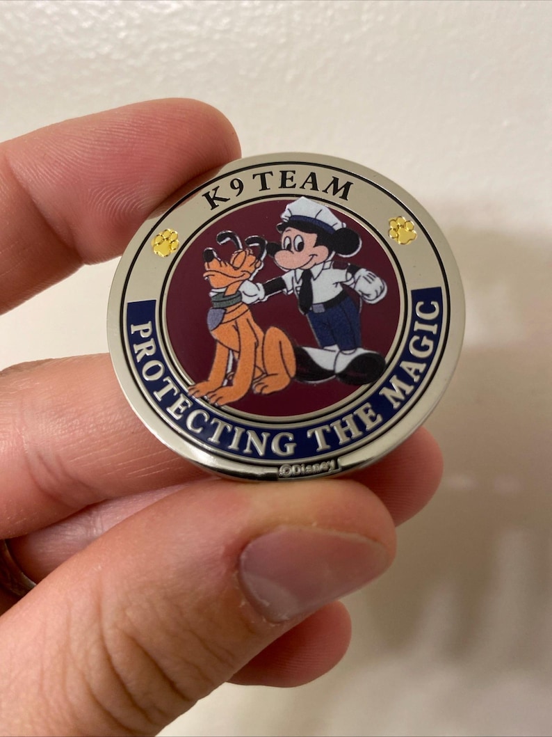 Disney Security K9 Team Challenge Coin - Disneyland Disney World ...