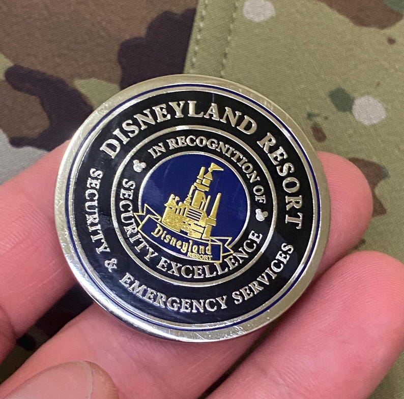 Disney Security K9 Team Challenge Coin - Disneyland Disney World ...