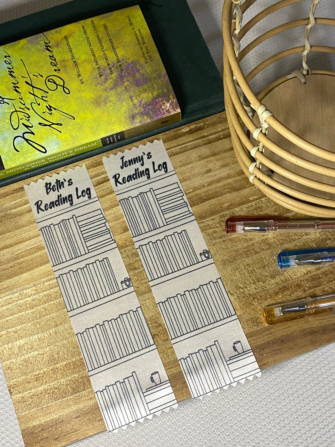 Reading Log Bookmarks, Color Your Own Bookmark, Ribbon Bookmark, Class ...