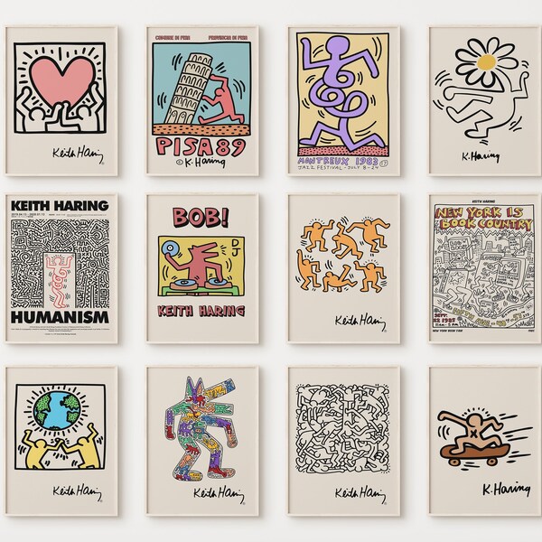 Keith Haring Poster - Etsy