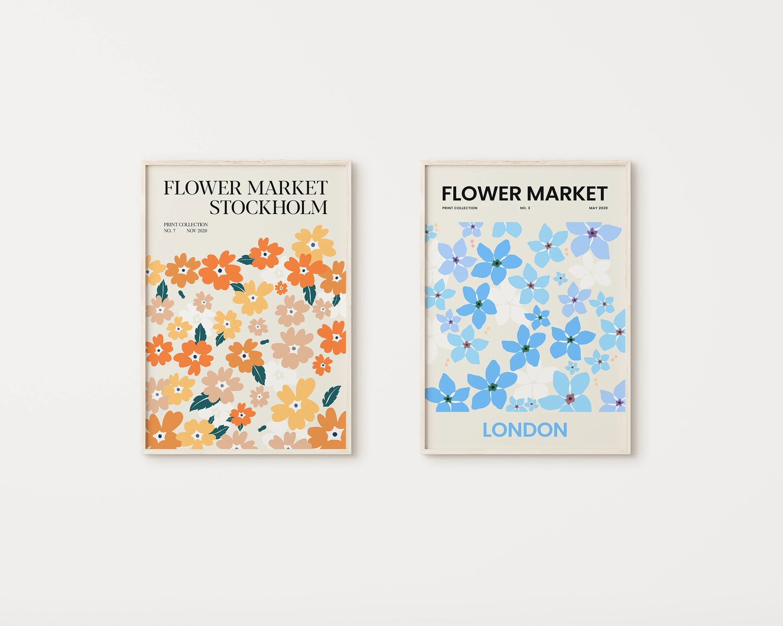 Flower Market Set of 9 Prints, Flower Market Print, Tokyo Amsterdam ...