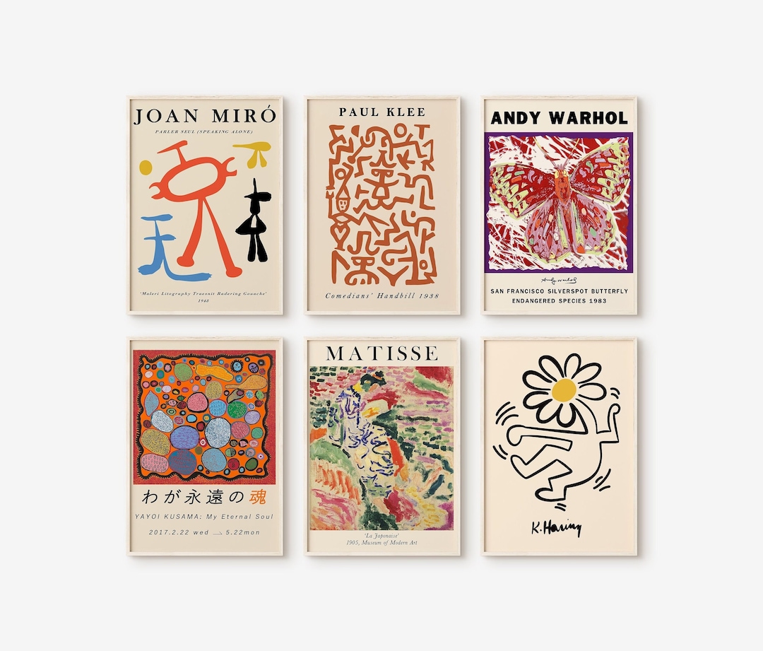 Museum Poster Set, Gallery Wall Set, Exhibition Poster, Matisse Digital ...