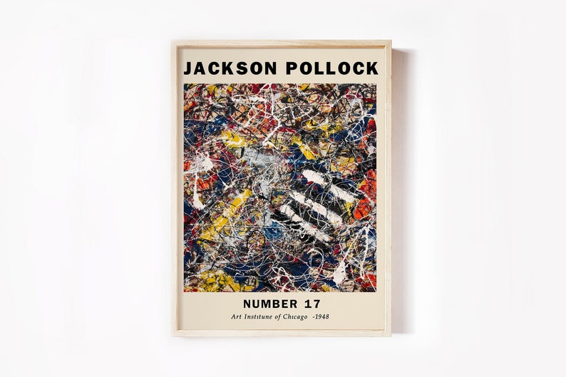 Jackson Pollock Print Set of 6, Exhibition Poster Set, Painting Poster ...