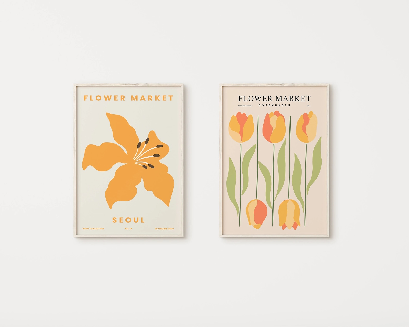 Flower Market Set of 9 Prints, Flower Market Print, Tokyo Amsterdam ...