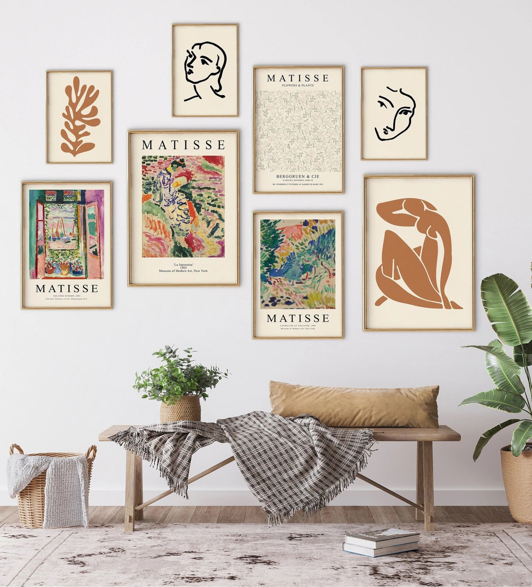 Matisse Print Set of 8, Gallery Wall Set, Matisse Poster, Exhibition ...