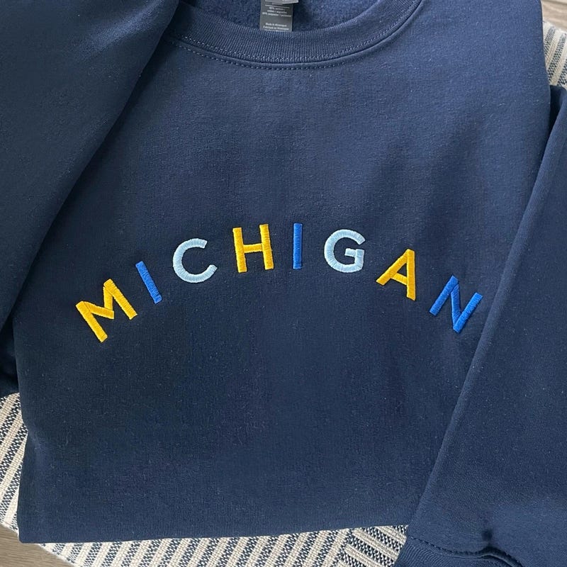 Michigan Sweatshirt - Etsy