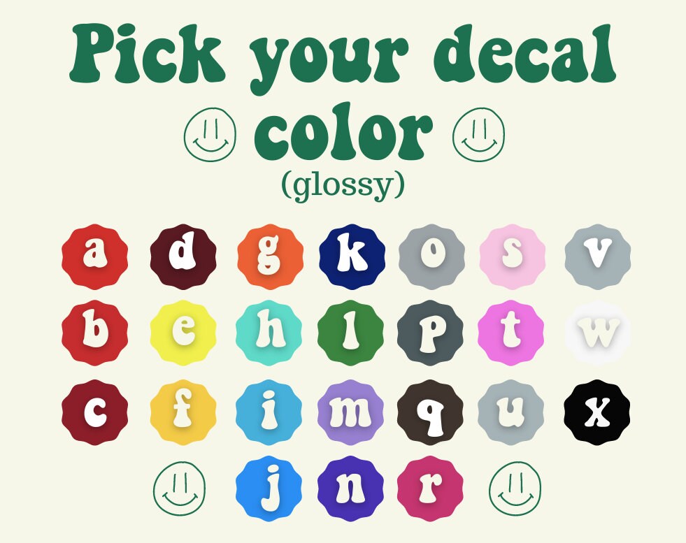 The "smile" Face Sticker Decal - Etsy