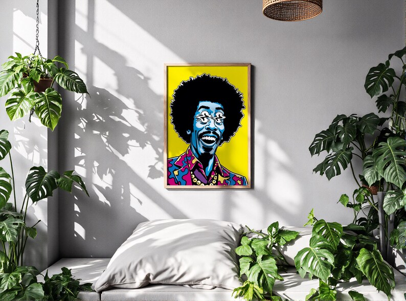 JIMI HENDRIX Poster / Original Pop Art Modern Print / Warhol Style ...