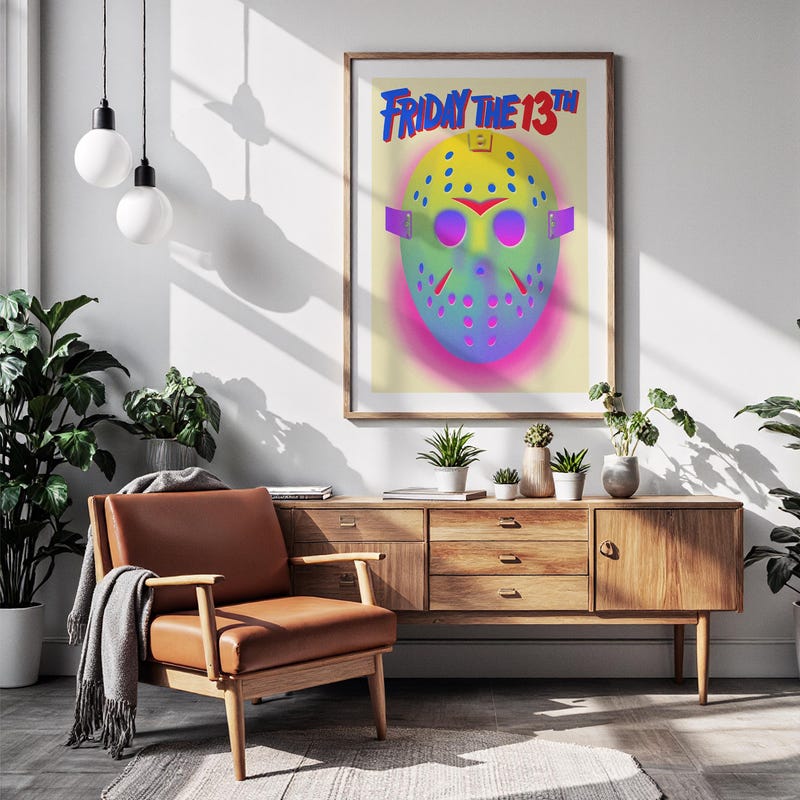 Risograph Horror Poster - Etsy