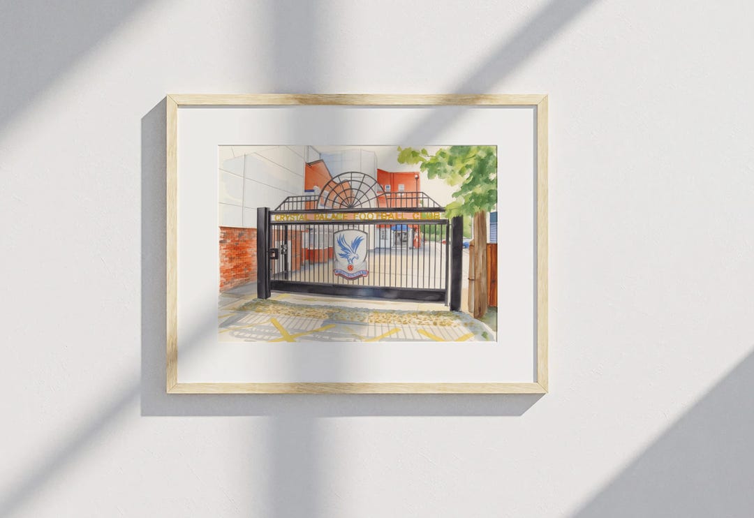 Selhurst Park Stadium Watercolour Style Digital Print | Crystal Palace ...