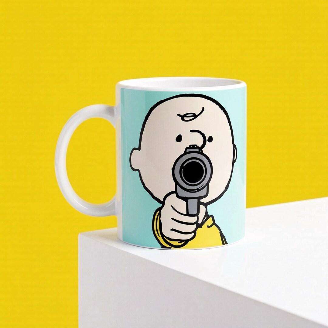 Charlie Brown Anxiety Mug | Peanuts Pop Art | Lichtenstein Warhol Style ...