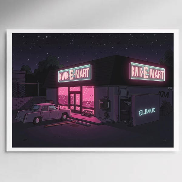 Simpson Neon - Etsy UK