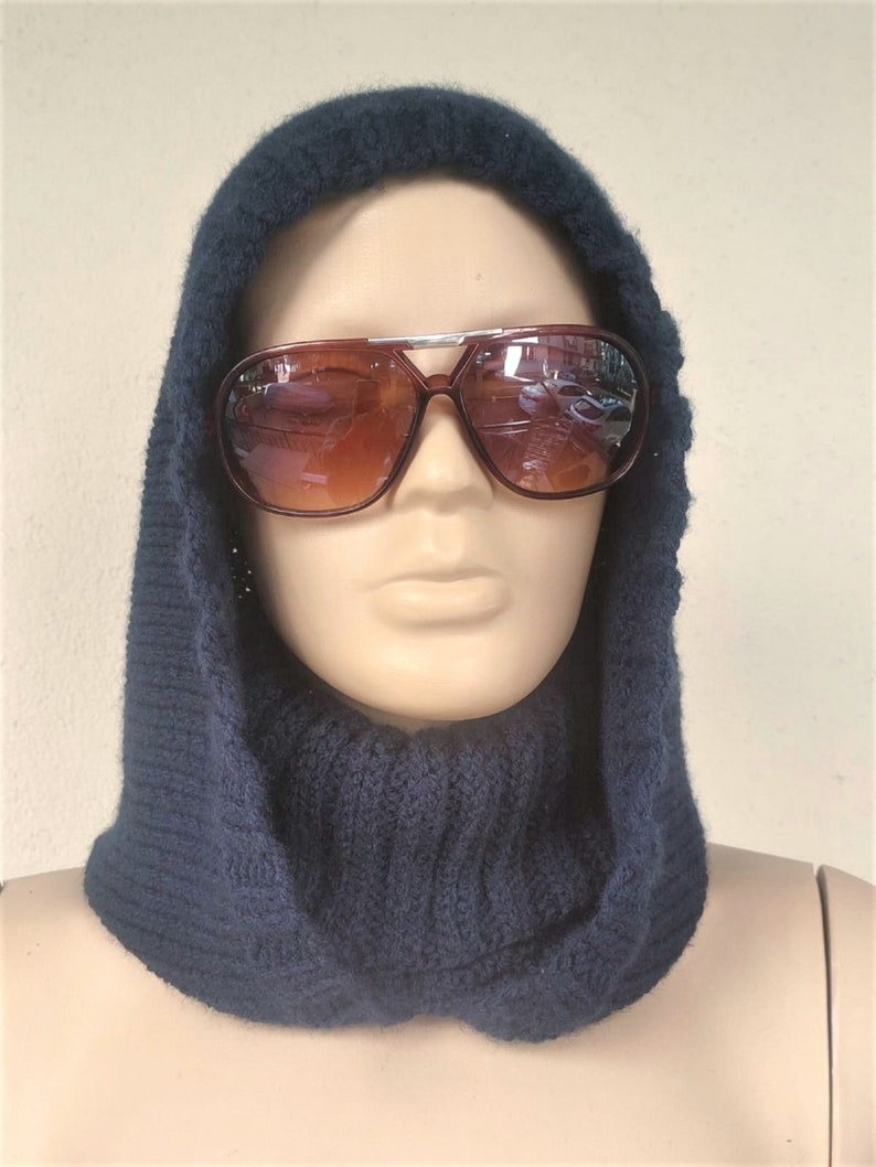 Hooded Scarf, Womens Snood, Knitted Hooded Scarf, Hat-snood, Hat-hood ...