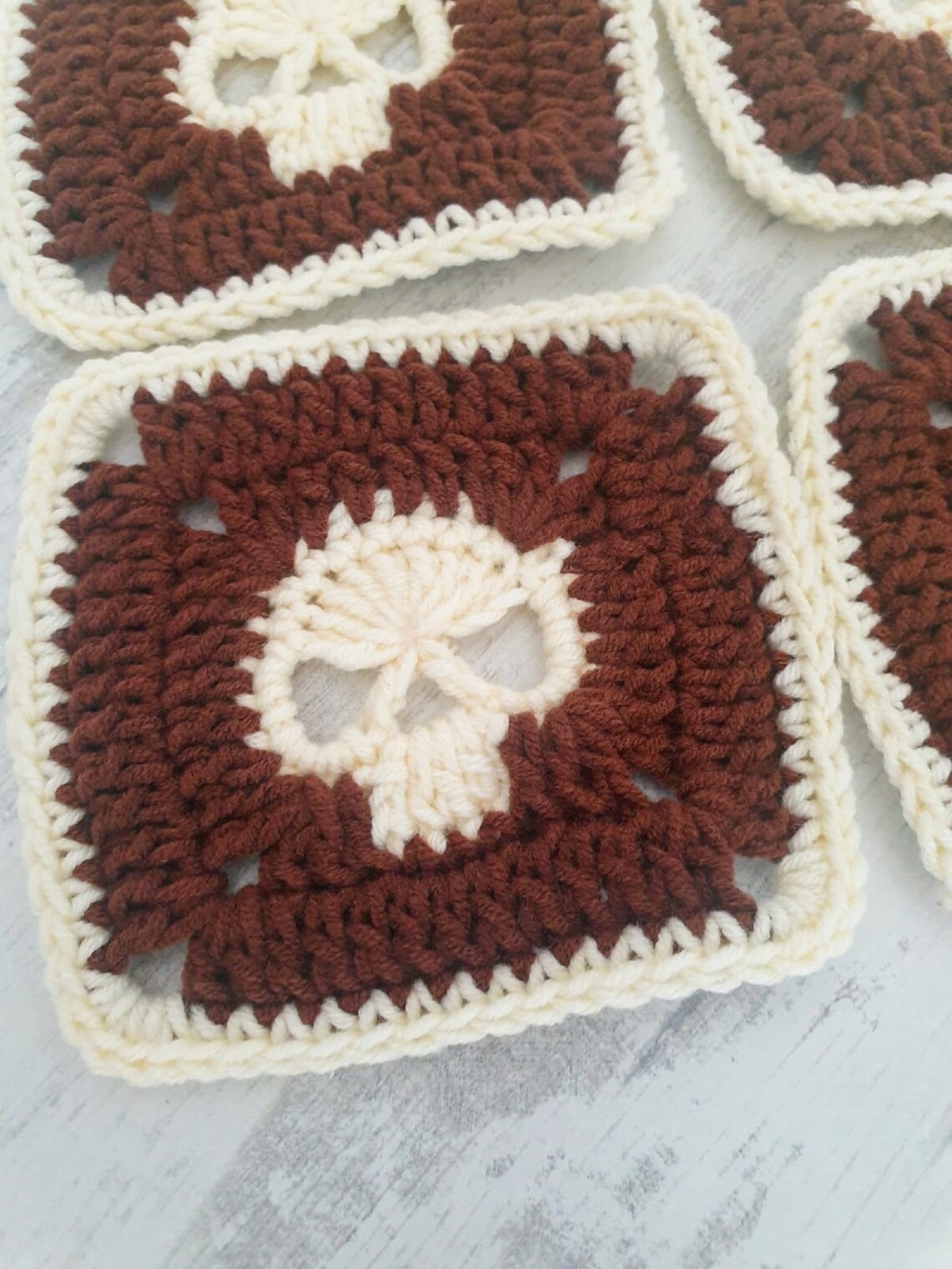 Lot 18-24pcs. Halloween Skull Granny Square ,skull Granny Square ...