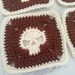 Lot 18-24pcs. Halloween Skull Granny Square ,skull Granny Square ...