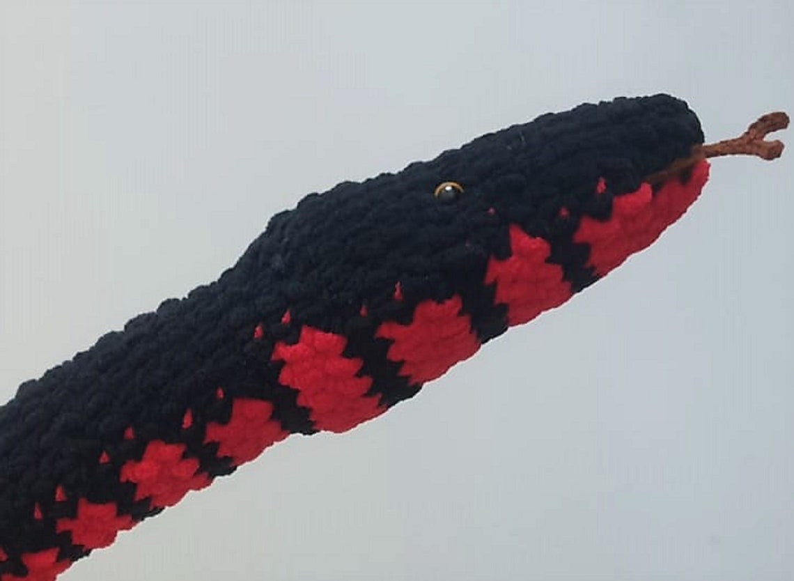 Plush Snake, Knitted Soft Toy Snake Gifts, Knitted Snake Against Drafts ...