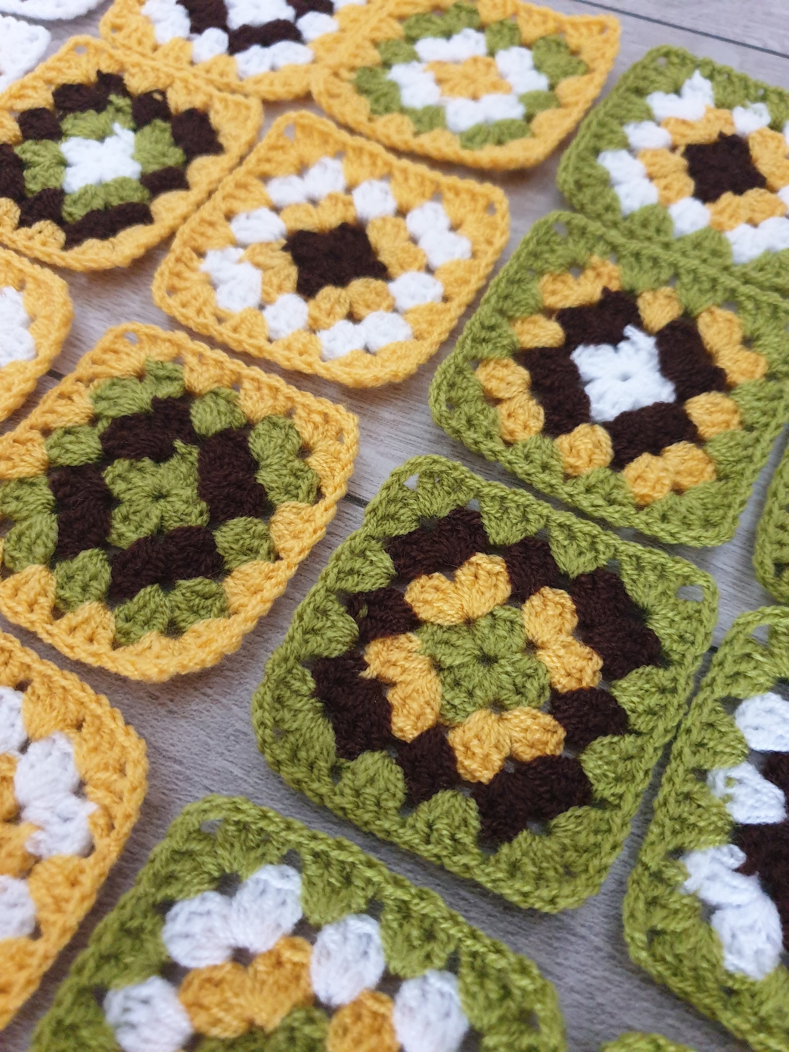 24-36 Handmade Crochet Granny Squares: Multicolor Doily Applique - Etsy