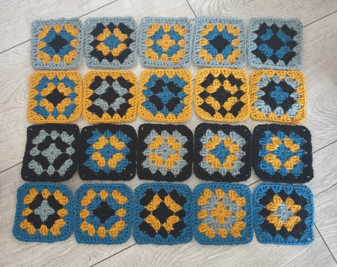 Lot 20-30 Pcs Granny Square Doilies,granny Square Applique, Individual ...