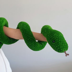 Crochet Plush Snake: Knitted Soft Toy, Window Draft Stopper - Etsy