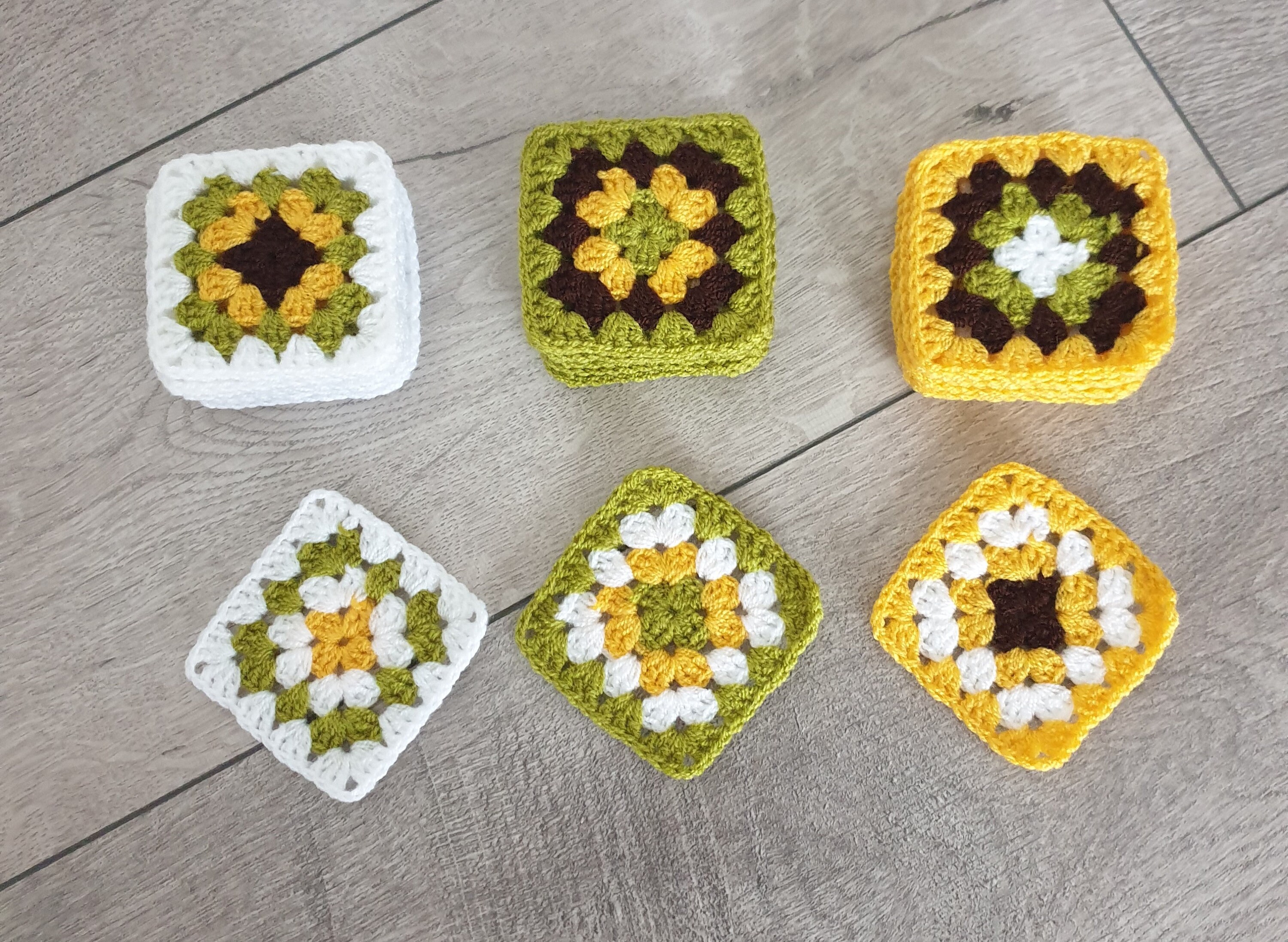 24-36 Handmade Crochet Granny Squares: Multicolor Doily Applique - Etsy