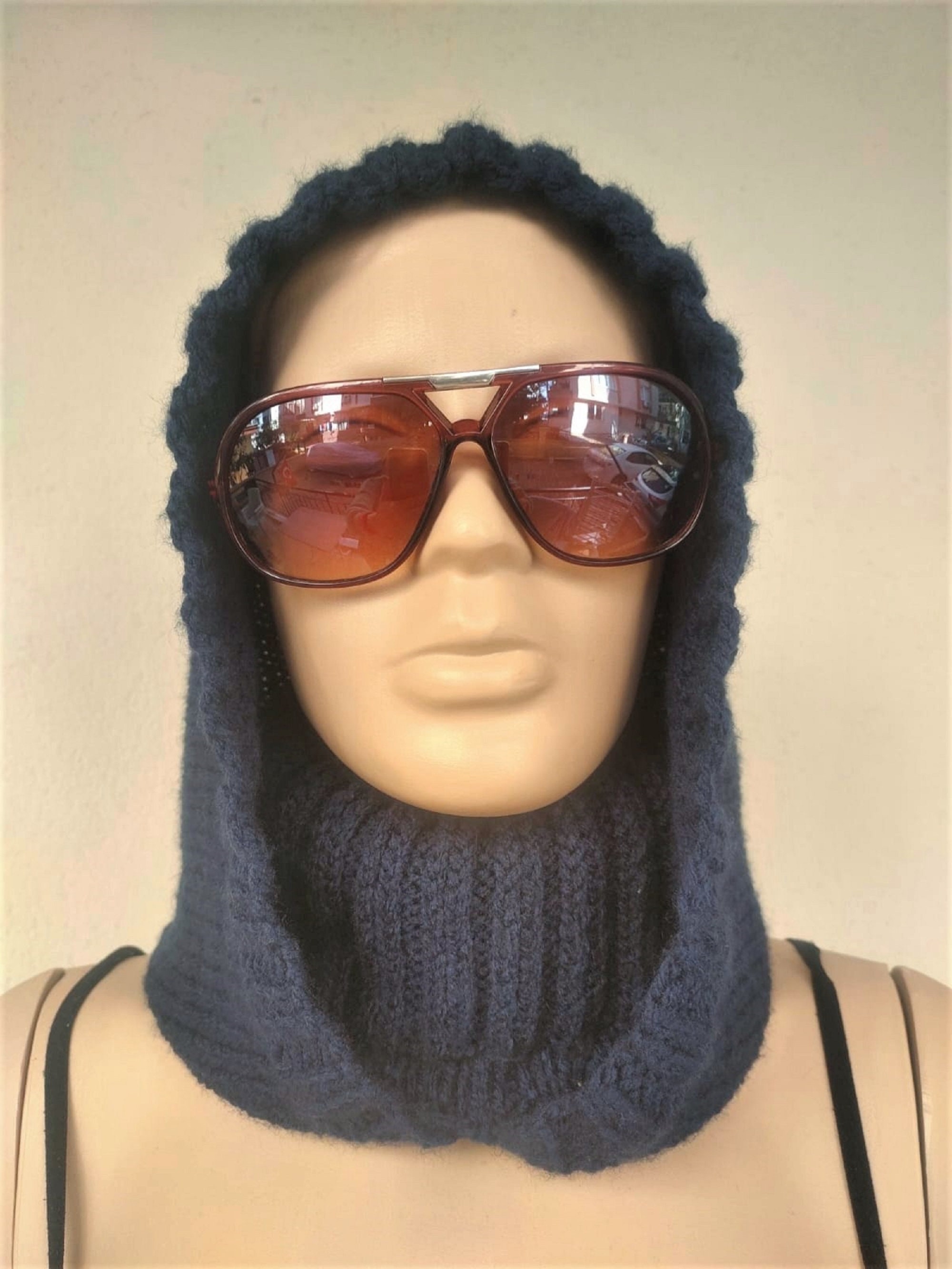 Hooded Scarf, Womens Snood, Knitted Hooded Scarf, Hat-snood, Hat-hood ...