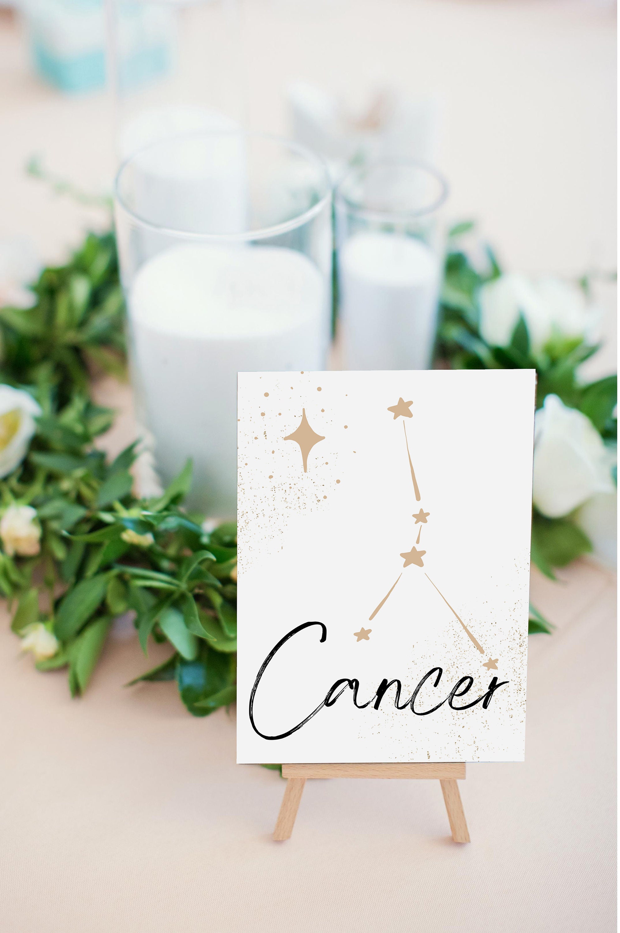 Celestial Zodiac Table Number Template, Celestial Wedding, Astrology ...