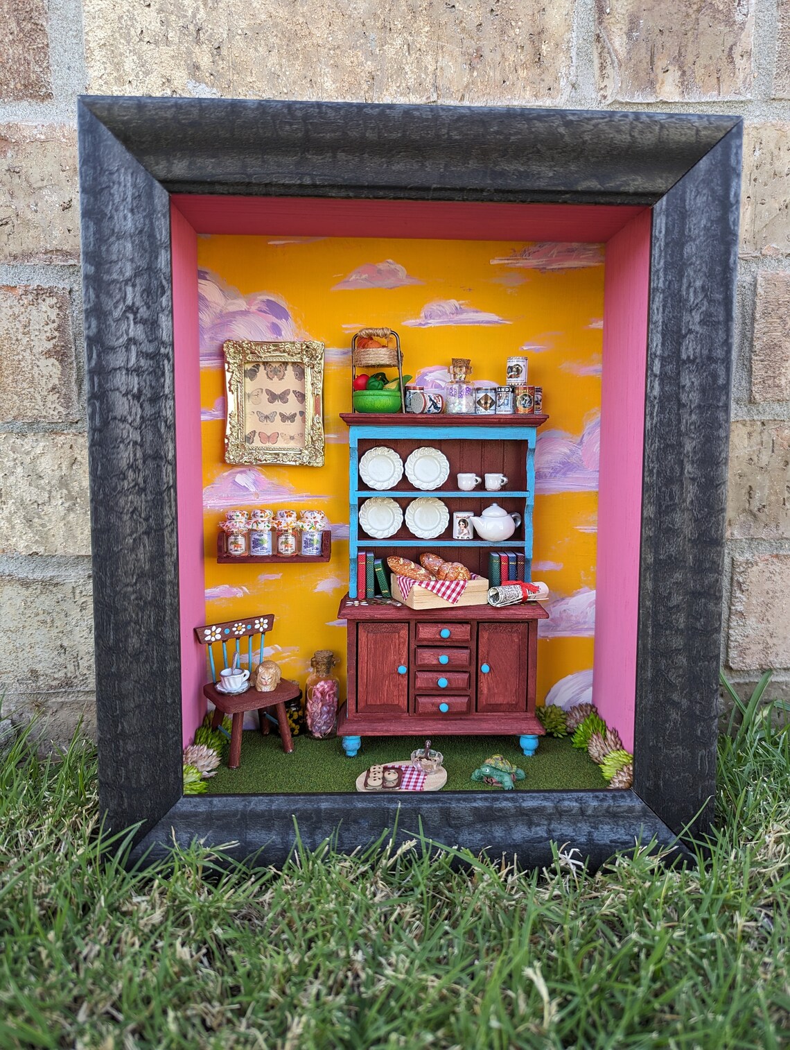 Whimsical Diorama - "outdoor Tea Party" - Etsy