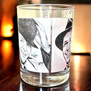 Frank Sinatra Short Drinking/whiskey Glass Original Hand Drawn Artwork ...