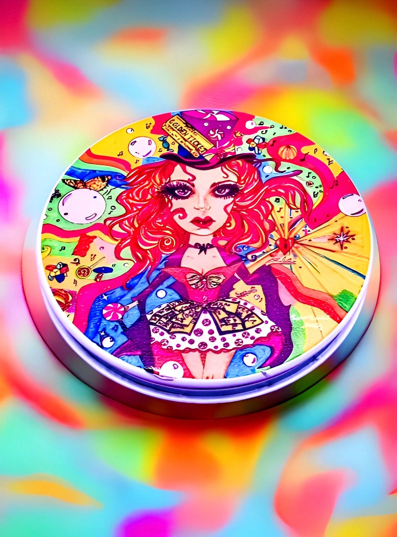 Willy Wonka Inspired “wonka Girl” Inspirational Art Statement Compact ...