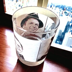 Frank Sinatra Short Drinking/whiskey Glass Original Hand Drawn Artwork ...