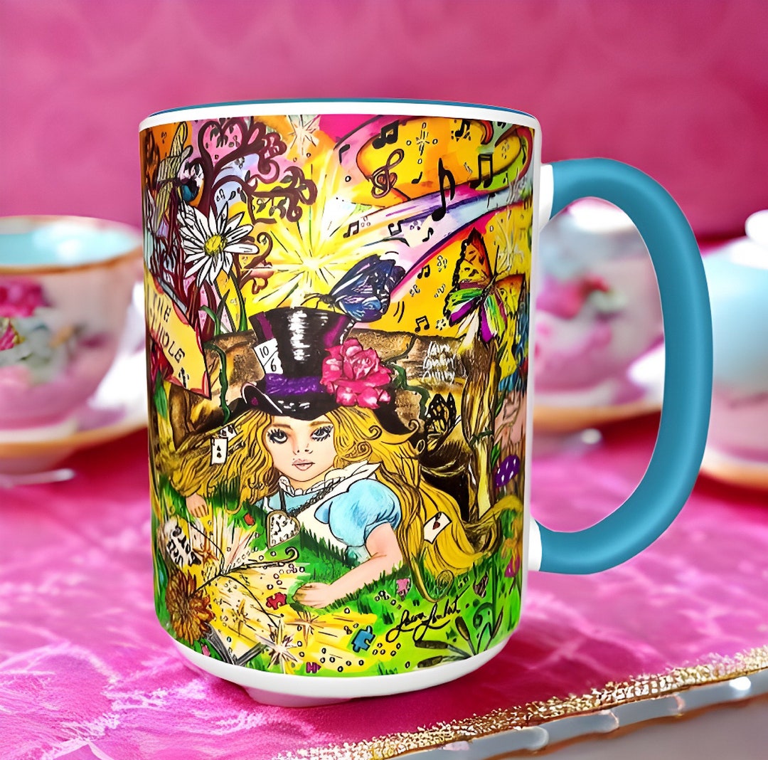 Alices Self Love Journey Inspiral Art Statement Mug Original Hand Drawn ...