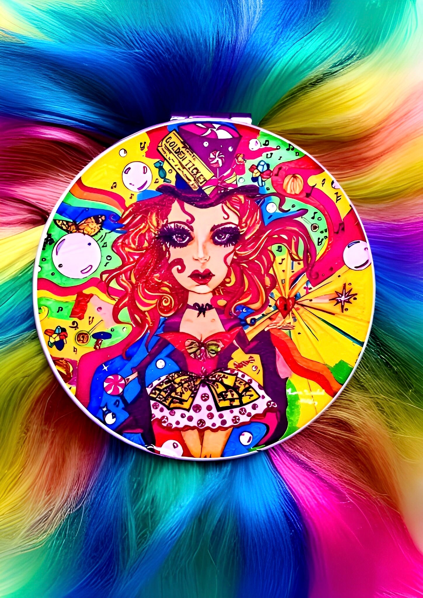 Willy Wonka Inspired “wonka Girl” Inspirational Art Statement Compact ...