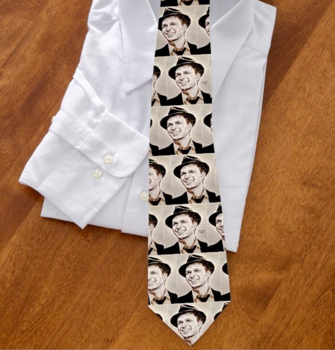 Classic Frank Sinatra Collage Skinny Tie | Original Hand Drawn Art ...